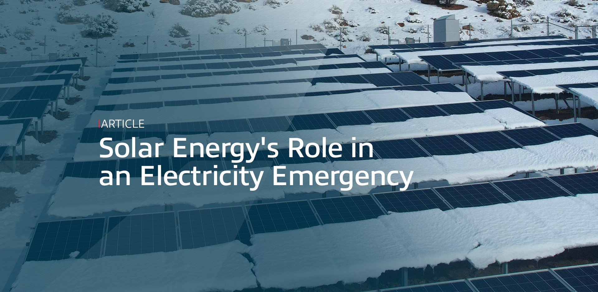Solar Energy’s Role in an Electricity Emergency | Inferno Solar
